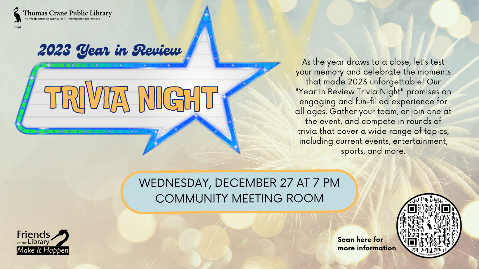 2023: Year in Review Trivia Night! – Thomas Crane Public Library