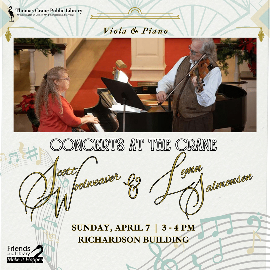 La biblioteca pública Thomas Crane invita a los miembros de la comunidad a asistir a los ...