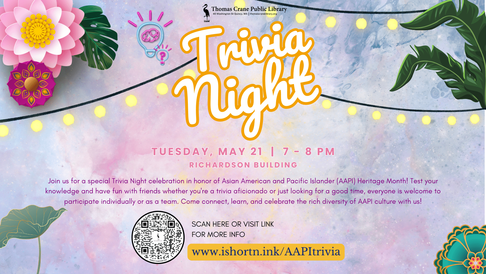 AAPI Heritage Month – Trivia Night! – Thomas Crane Public Library